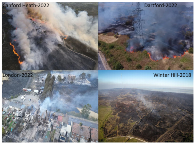 Mapping Wildfires in Near Real-Time: High-resolution satellite imagery ...